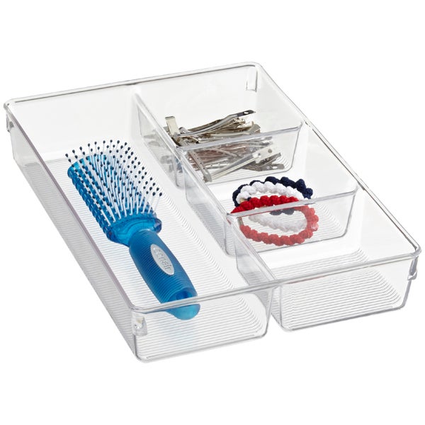 iDesign Linus Sectioned Trays | The Container Store