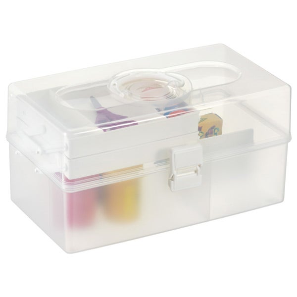 Clear Hobby Organizer Case with Handle | The Container Store