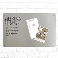 Three by Three Large Stainless Steel Magnetic/Dry Erase Board | The ...