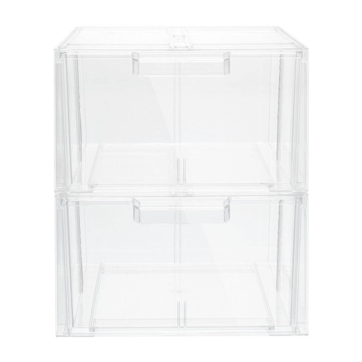 Clear Stackable Sweater Drawer Case of 2 | The Container Store