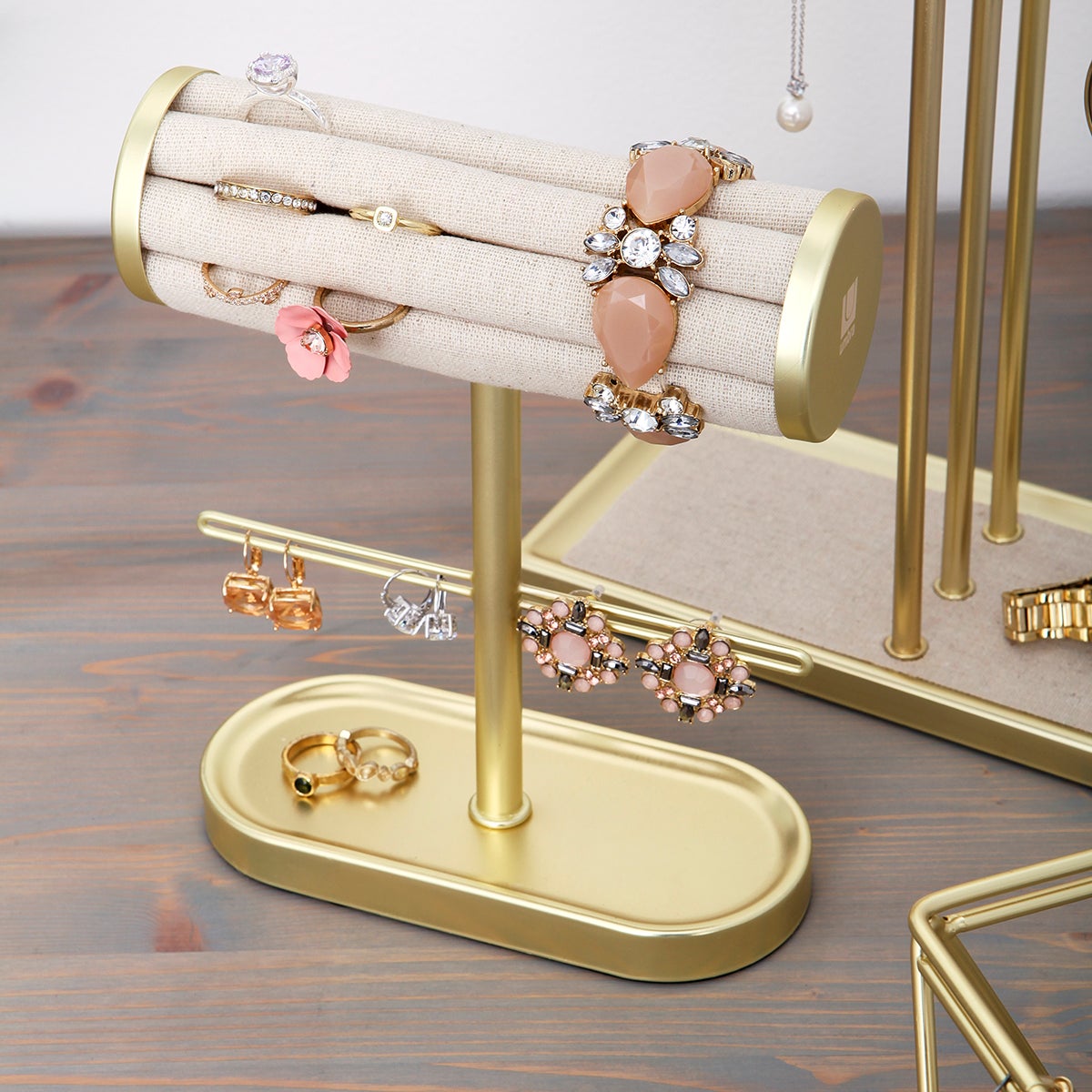 Umbra tribeca necklace stand gold store