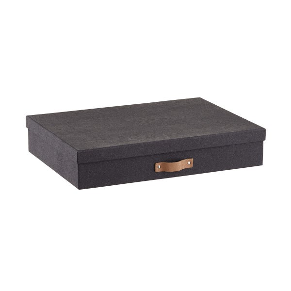 Bigso Linen Marten Office Storage Boxes | The Container Store
