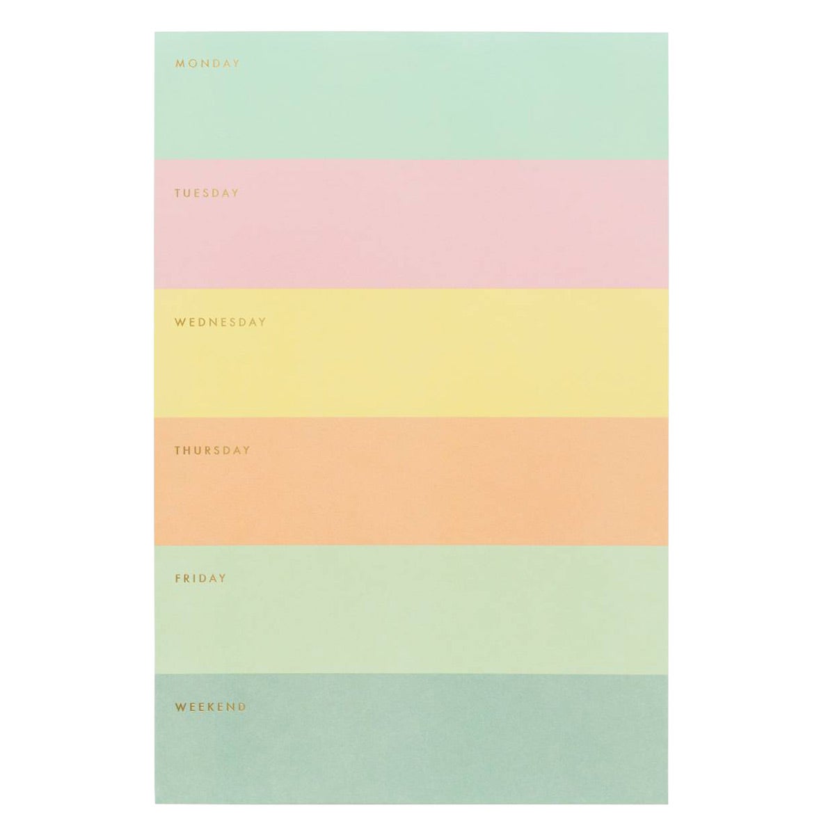 Rifle Paper Co. Pastel Weekly Notepad | The Container Store