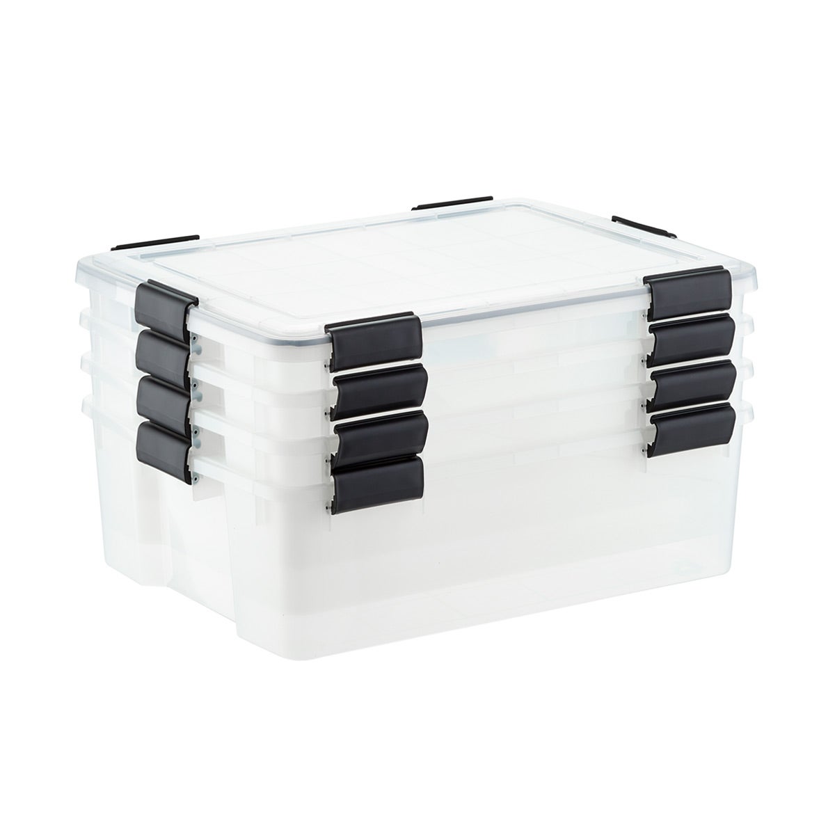 Clear Weathertight Totes Cases The Container Store clear-weathertight-totes-cases-the-container-store