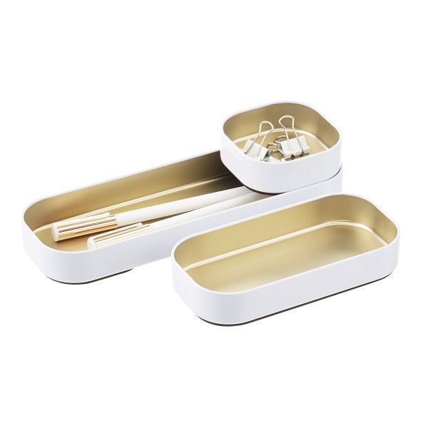 Shallow Metal Drawer Organizers | The Container Store