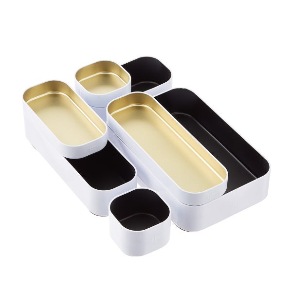 Shallow Metal Drawer Organizers | The Container Store