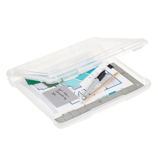 Iris Clear Shallow Document Case | The Container Store