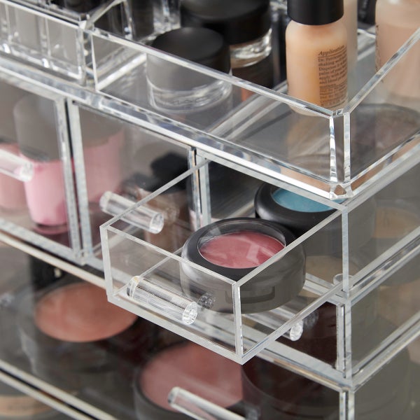Luxe Acrylic Modular Makeup System | The Container Store