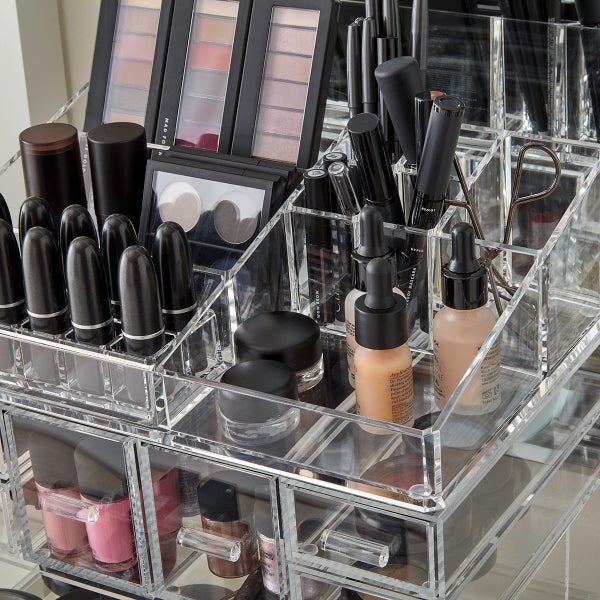 Luxe Acrylic Modular Makeup System | The Container Store