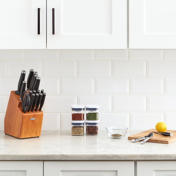 OXO Good Grips 4-Piece Mini POP Canisters | The Container Store OXO Good Grips 4-Piece Mini POP Canisters | The Container Store