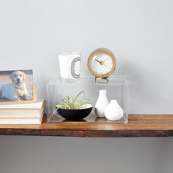 4-Sided Rectangular Acrylic Risers | The Container Store