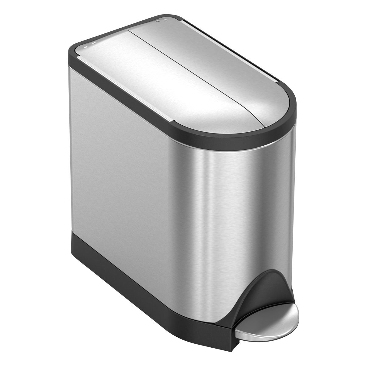 simplehuman Stainless Steel 2.6 gal. Butterfly Step Trash Can | The ...