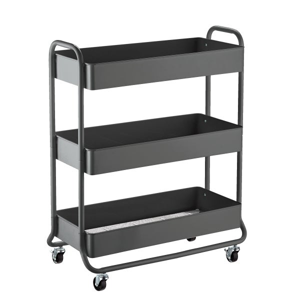 Large 3 Tier Rolling Cart The Container Store