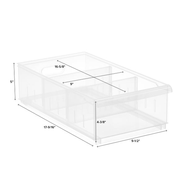 Clear Stackable Plastic Storage Bins | The Container Store