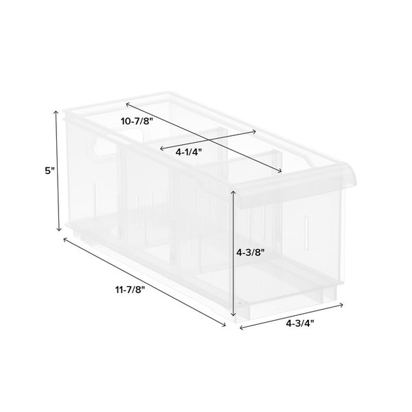 Clear Stackable Plastic Storage Bins | The Container Store