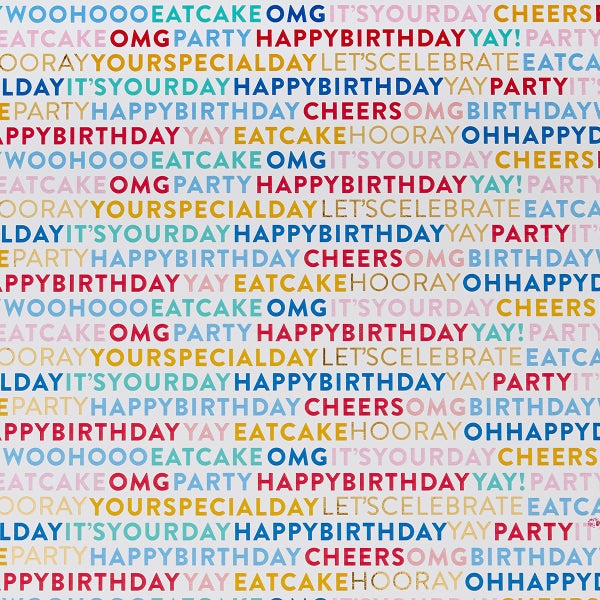 Birthday Wishes Wrapping Paper | The Container Store