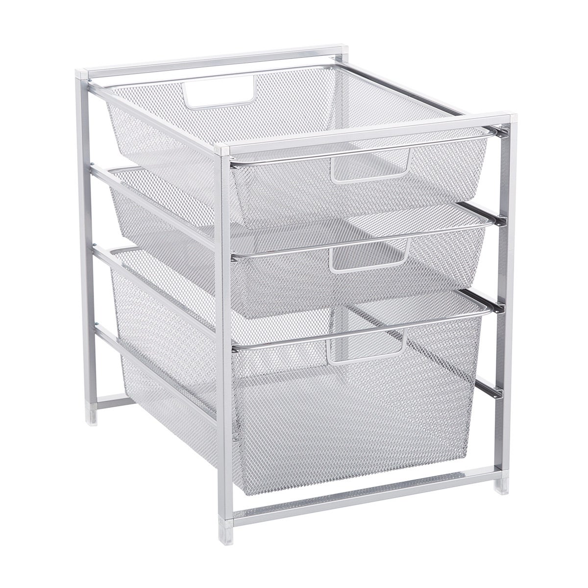 Elfa Platinum Cabinet-Sized Mesh Drawer Solution | The Container Store