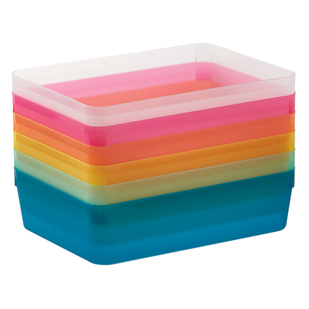 3-Tier Cart Multicolor Organizer Trays | The Container Store