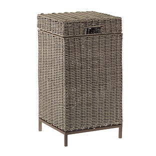 Patio trash can store