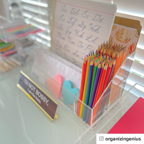 Acrylic Desktop Mail Center | The Container Store