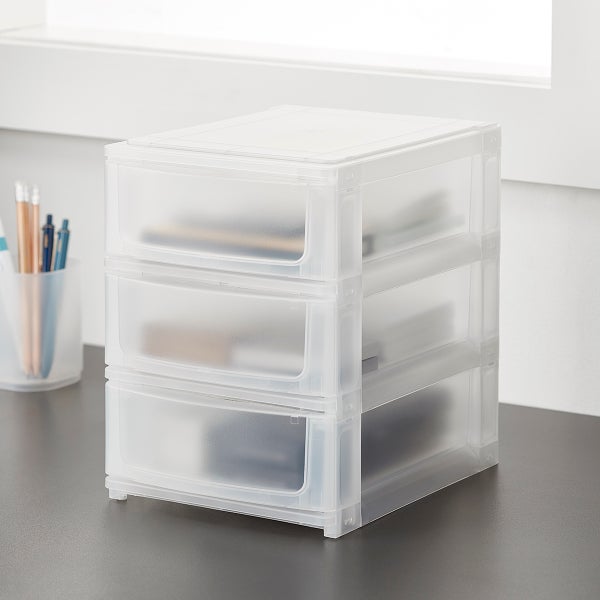 Shimo Stacking Organizers with Drawers | The Container Store
