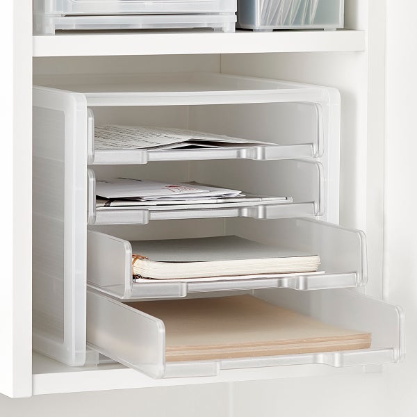 Shimo 4-Tray Gliding Paper Sorter | The Container Store