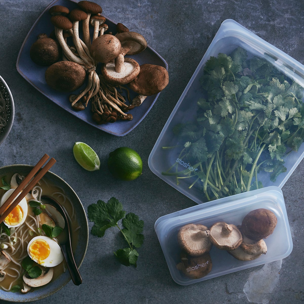 Stasher Clear Silicone Reusable Storage Bags | The Container Store