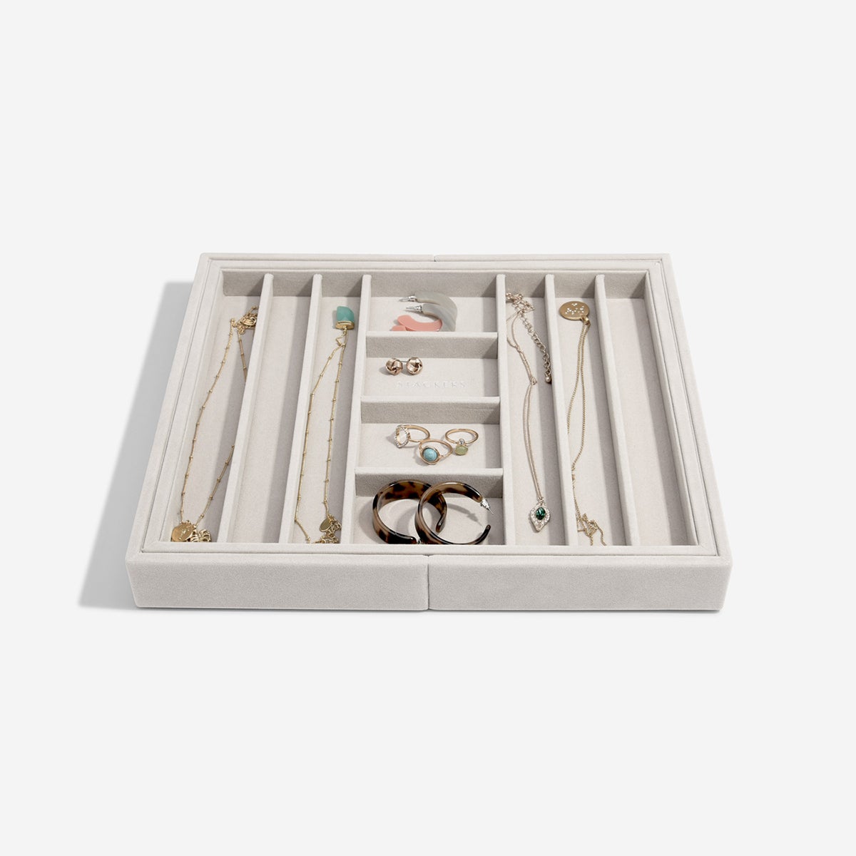 Stackers Medium Expandable Necklace Tray | The Container Store