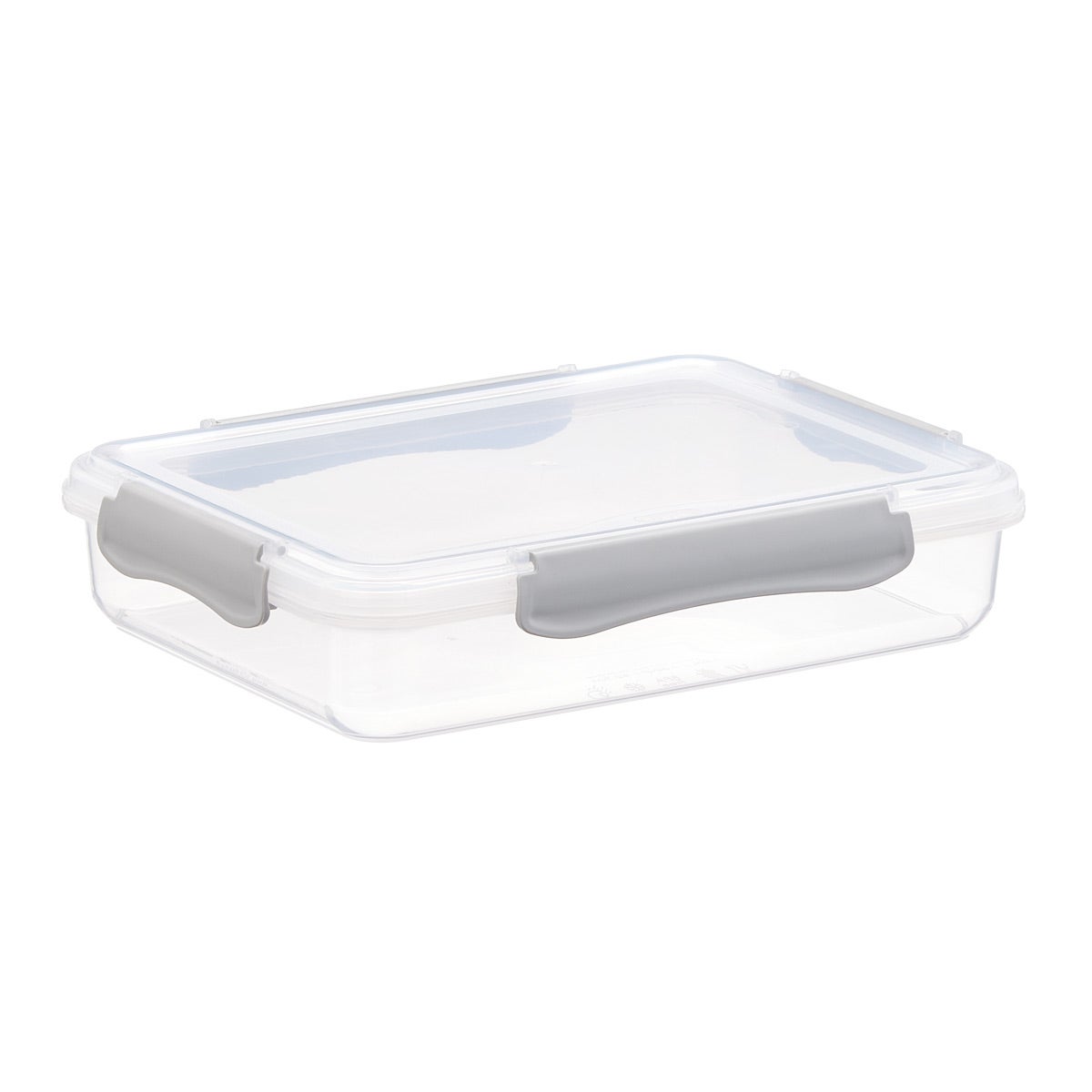 Plastic Food Containers with Grey Clips | The Container Store