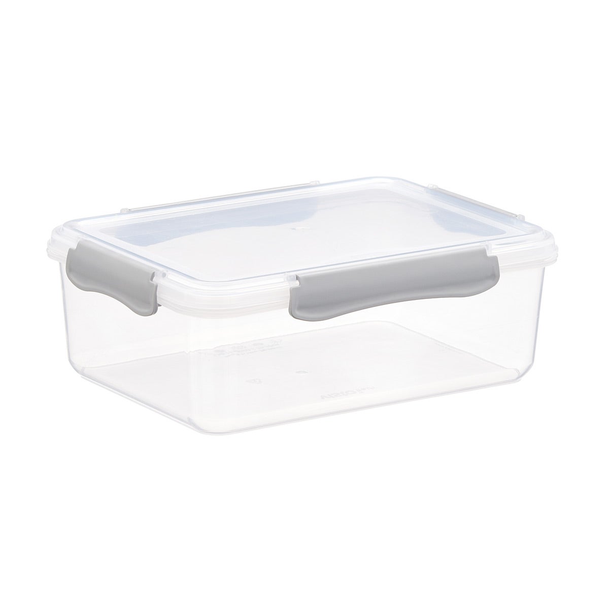 Plastic Food Containers with Grey Clips | The Container Store