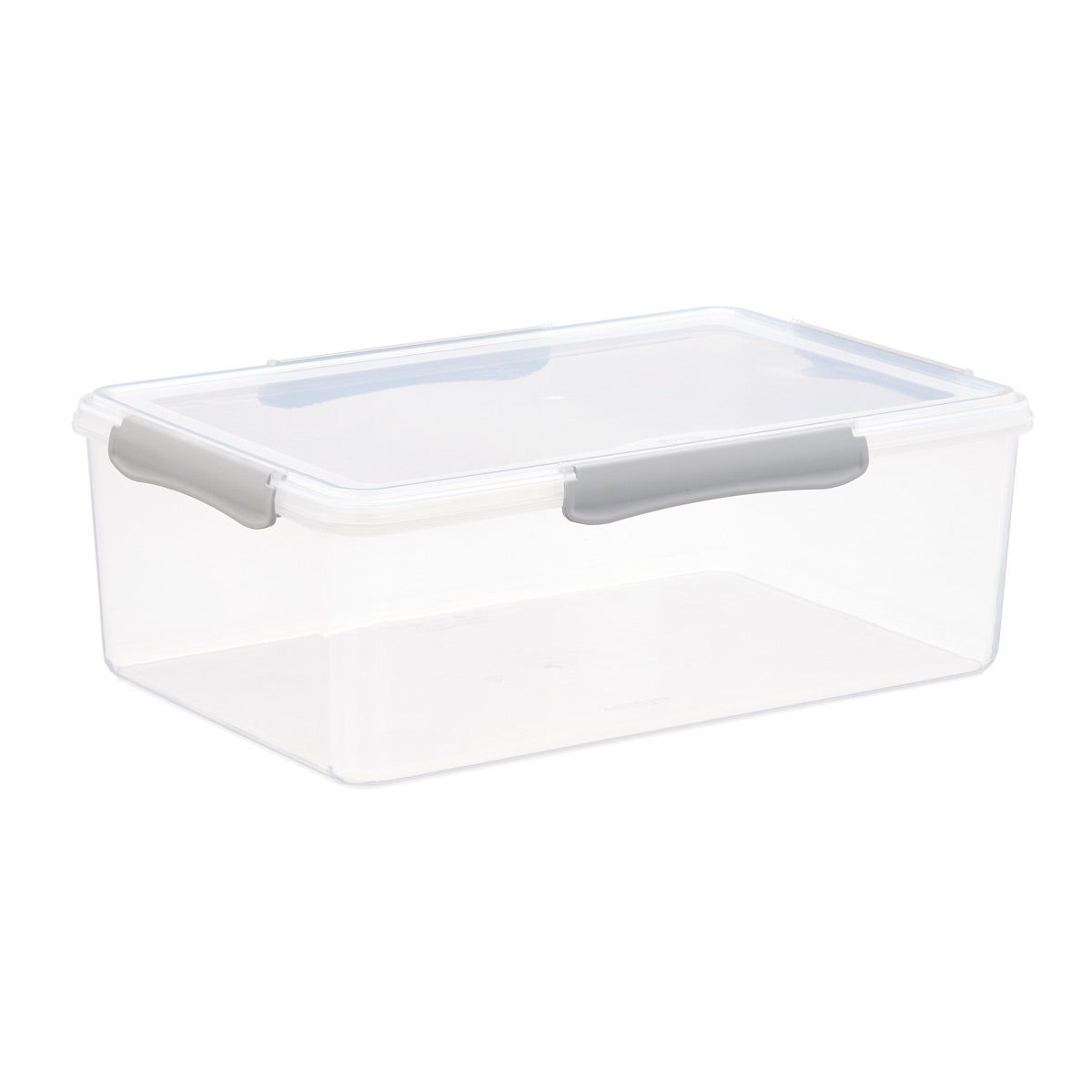 Plastic Food Containers with Grey Clips | The Container Store