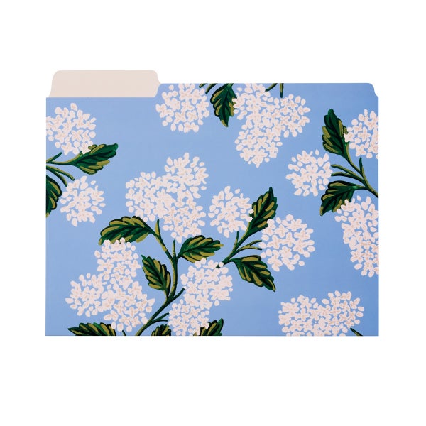 Hydrangea Letter Size Interior File Folders Pkg6 The Container Store