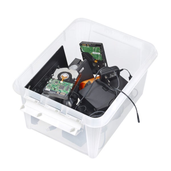 Translucent X-Large SmartStore Tote & Inserts | The Container Store