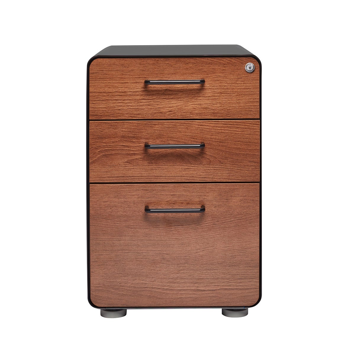 Poppin 3 Drawer Stow Locking File Cabinet | The Container Store