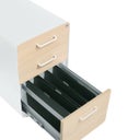 Poppin 3 Drawer Stow Locking File Cabinet | The Container Store