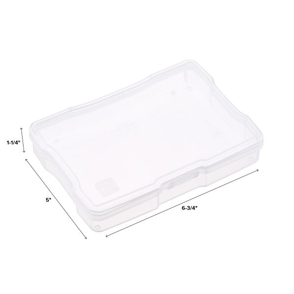 Iris Clear Photo and Craft Cases with Hinged Lids | The Container Store