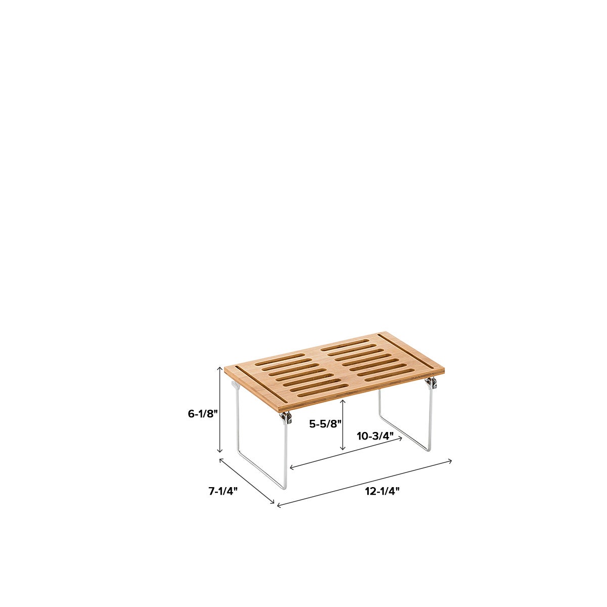 Small Bamboo Stackable Shelf | The Container Store