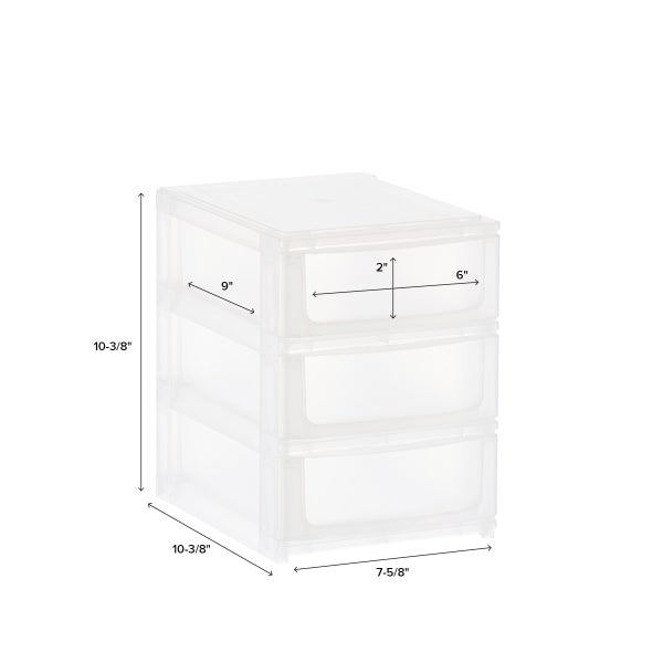 Shimo Stacking Organizers with Drawers | The Container Store