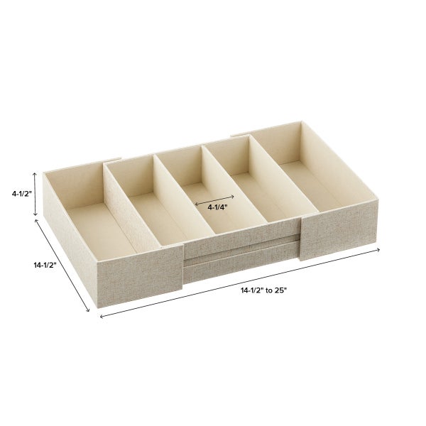 Cambridge 5-Section Expandable Drawer Organizers | The Container Store