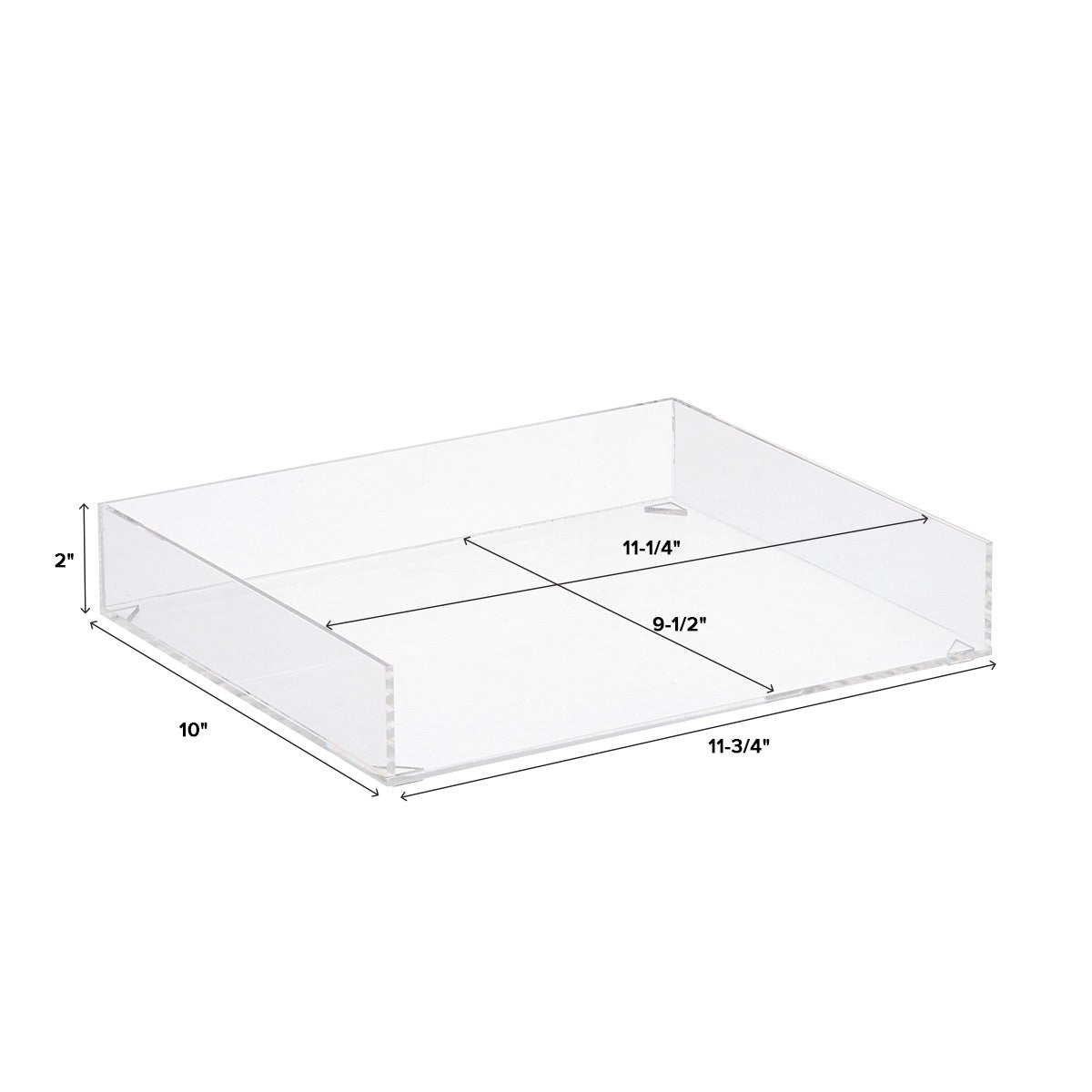 Premium Acrylic Stacking Letter Tray | The Container Store
