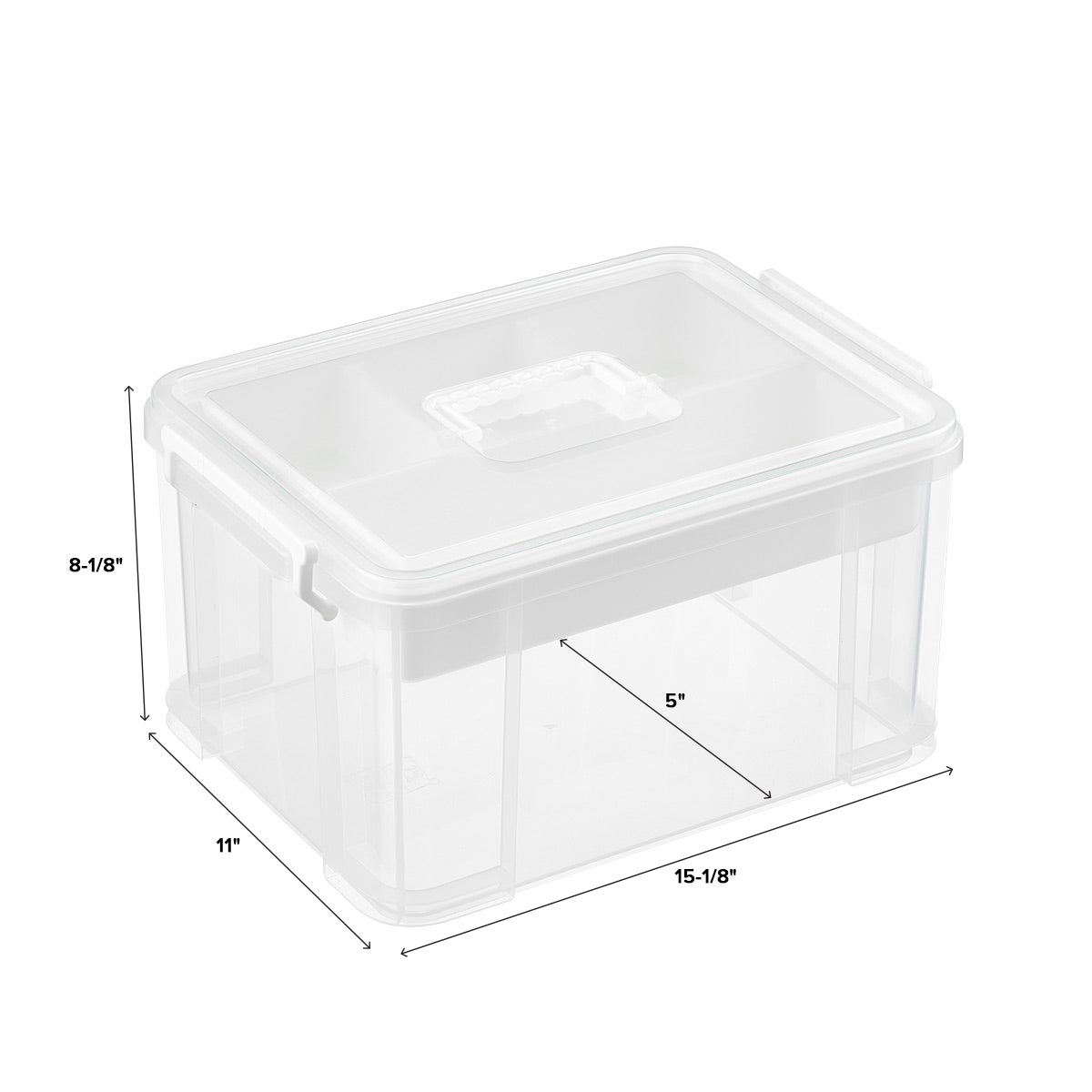 Large White Craft Organizer Tote | The Container Store