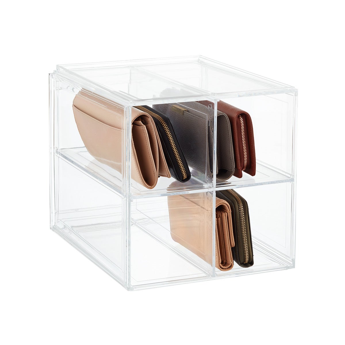 Clear Divided Handbag Cube | The Container Store