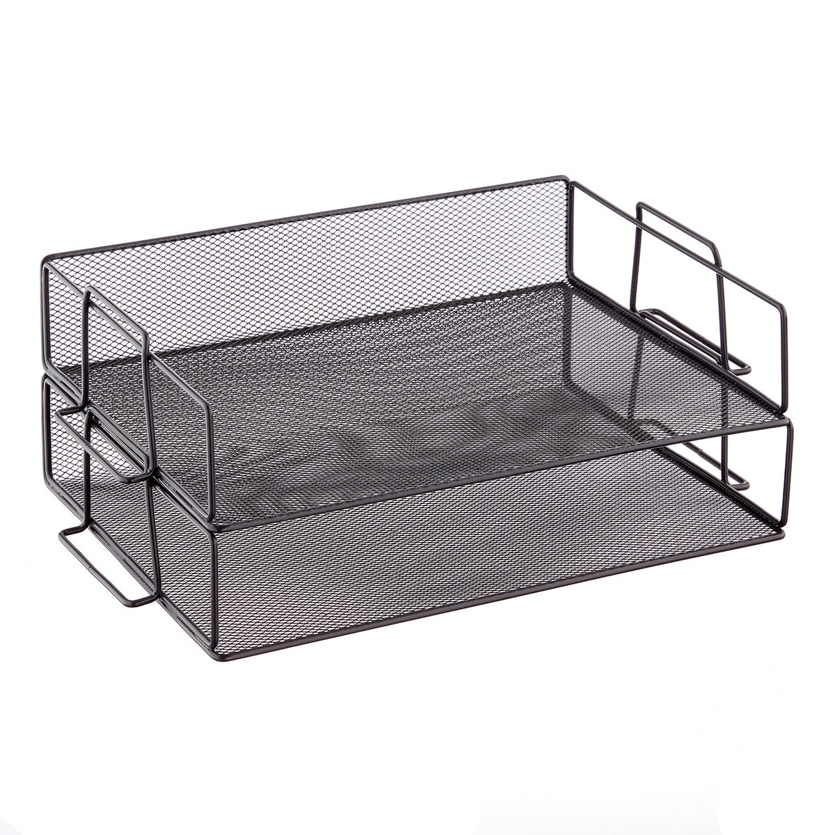 Graphite Mesh Letter Tray | The Container Store