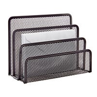 Graphite Mesh Letter Holder | The Container Store