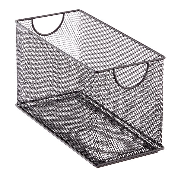 Graphite Mesh CD Bin | The Container Store