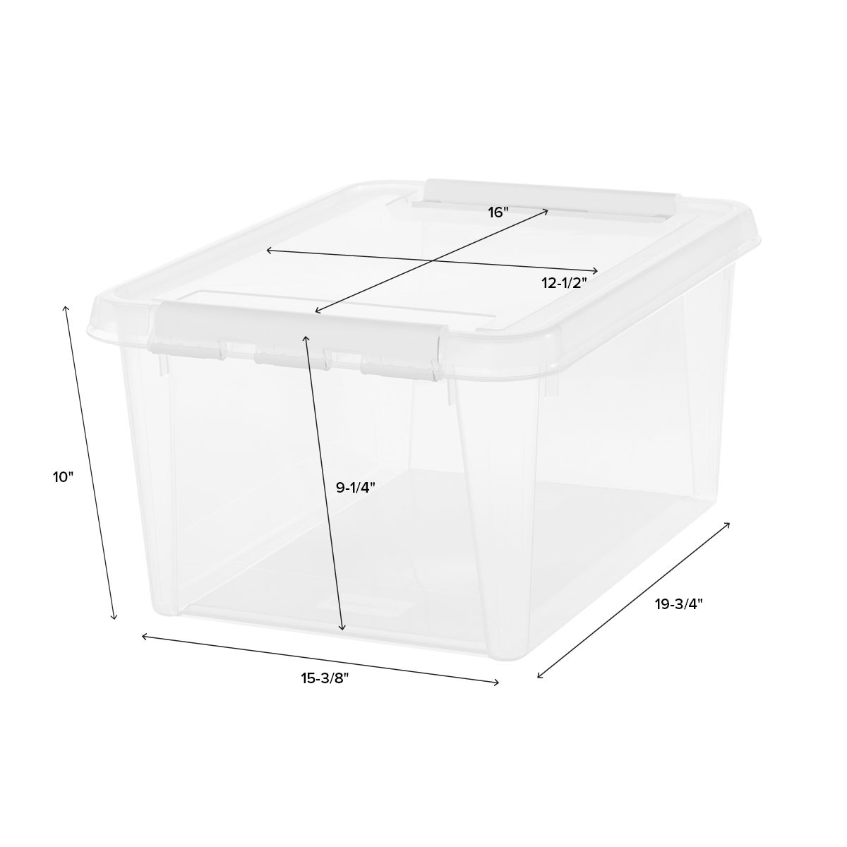 Translucent X-Large SmartStore Tote & Inserts | The Container Store