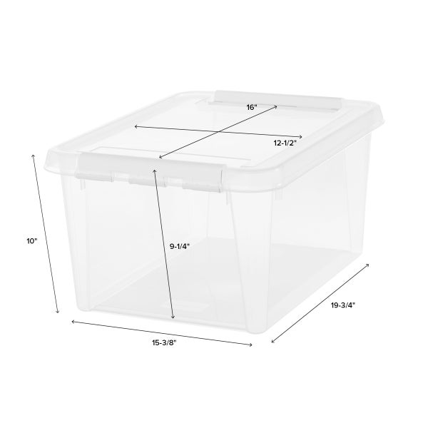 Translucent X-Large SmartStore Tote & Inserts | The Container Store
