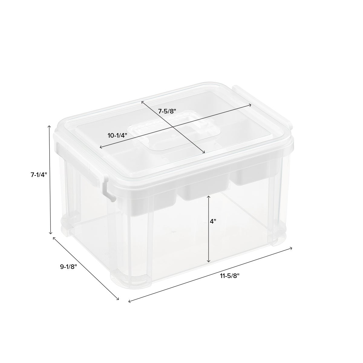 Small White Craft Organizer Tote | The Container Store