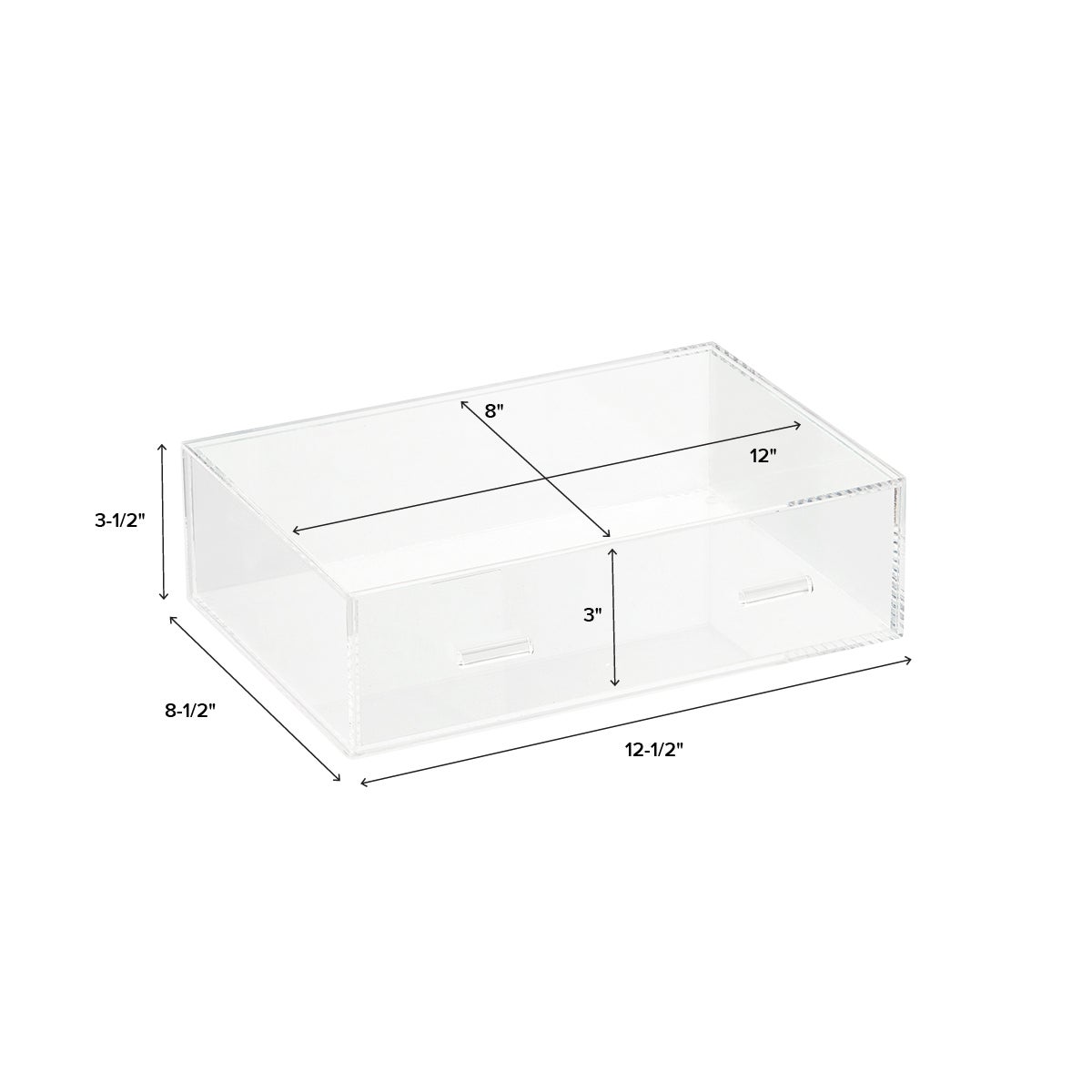Luxe Acrylic Large Modular Drawer | The Container Store