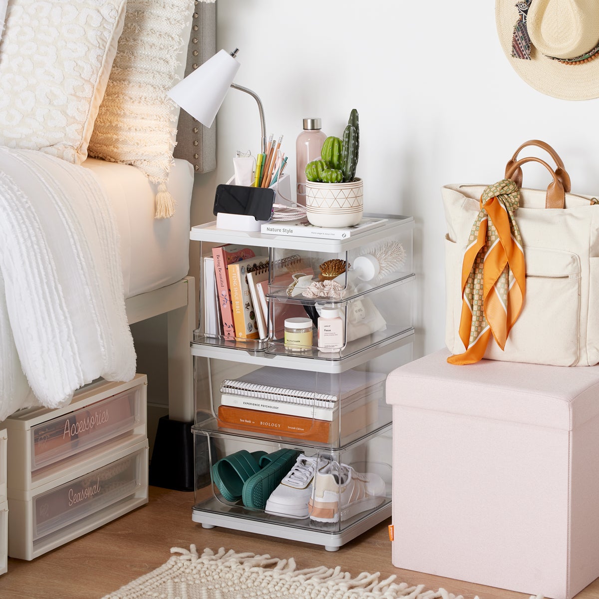 Manhattan Modular Organizers Nightstand Starter Kit The Container Store
